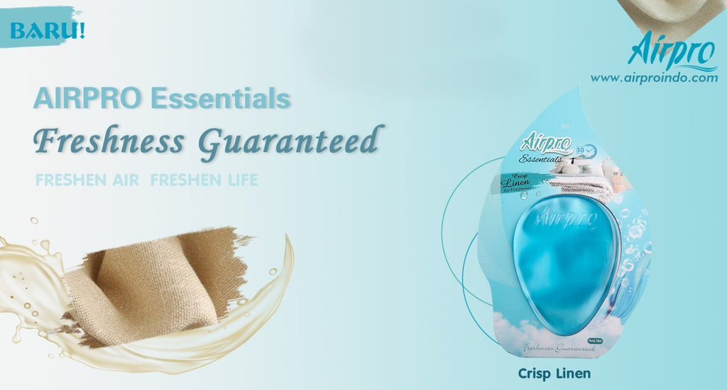 AIRPRO ESSENTIAL HANGING GEL AIR FRESHNER CRISP LINEN (SET OF 4 ...
