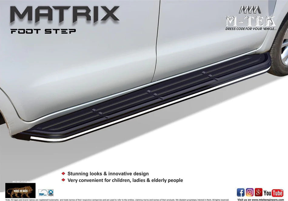 M-Tek Matrix Side Step for Toyota Innova Hycross : Dolphin Accessories ...