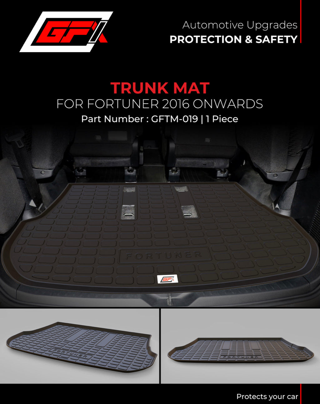 GFX FORTUNER 2016 ONWARDS TRUNK MAT – DolphinAccessories