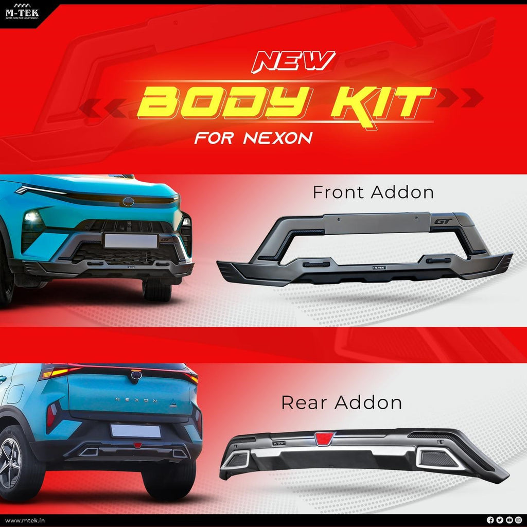 M-TEK NEXON FACELIFT (2023) FRONT AND REAR ADDON KIT – DolphinAccessories