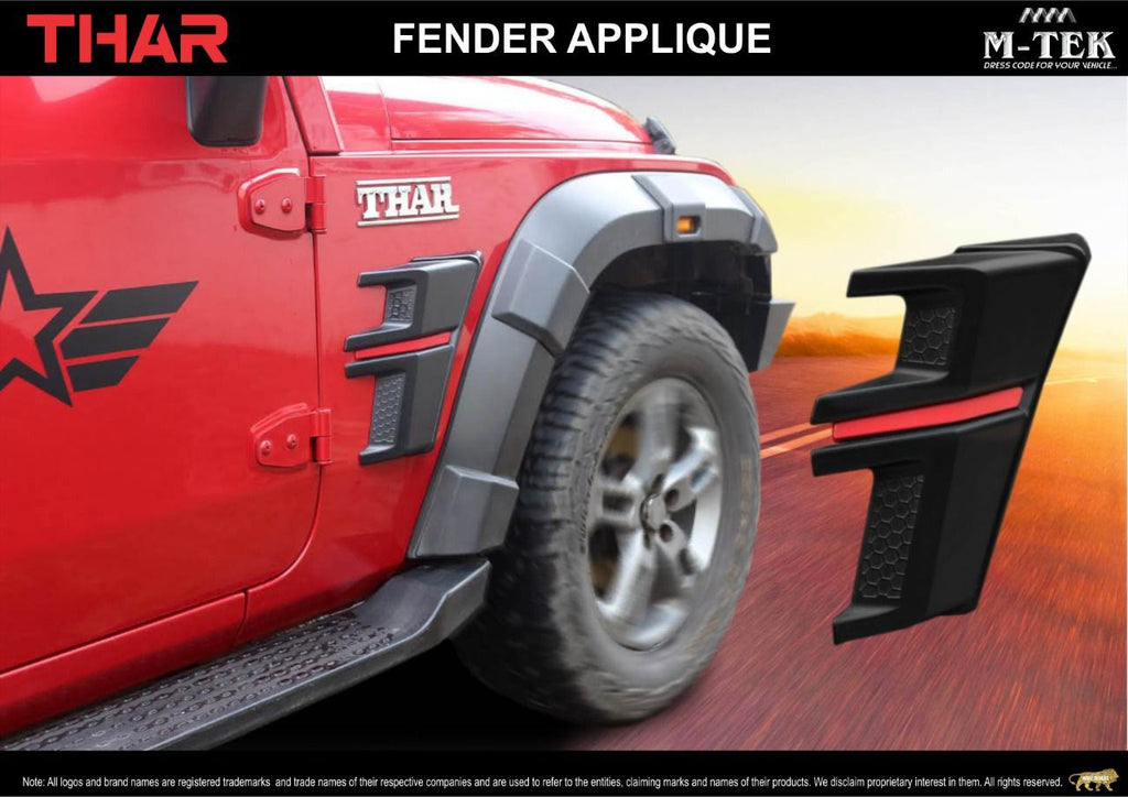 M-Tek Thar Fender Aplique | Best Thar Accessories |Most Selling| Thar ...