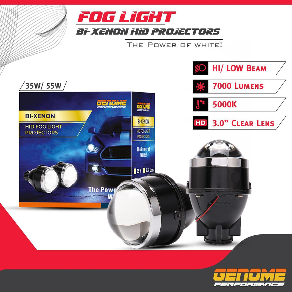 Genome Fog Light Bi - Xenon Hid Projectors (55W) – DolphinAccessories