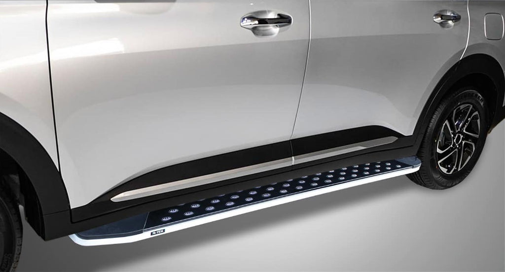 M-TEK Silver Drop Side Step Frame WITH BKT MK 11071 For Creta 2020 ...