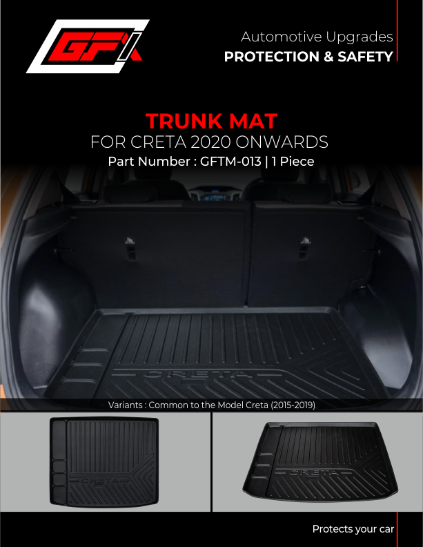 GFX Creta 2020 onwards Trunk Mat – DolphinAccessories
