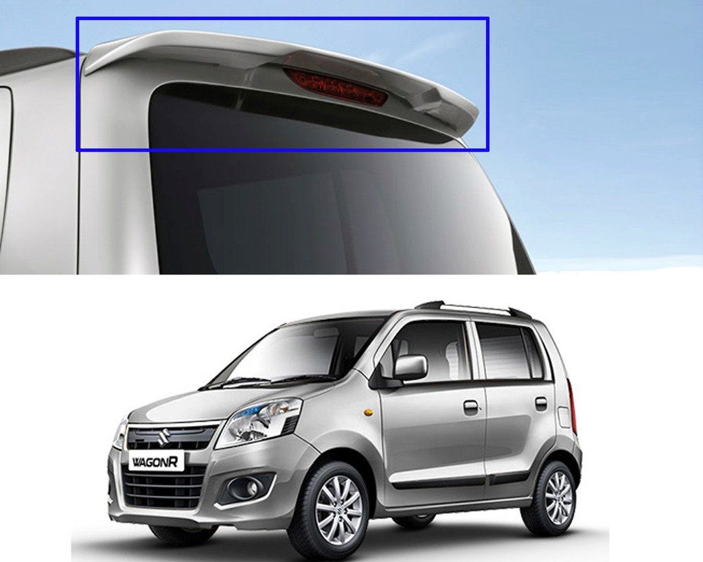 Maruti Suzuki Wagon R 2019 M-Tek Rear Spoiler (Metallic Silky Silver ...