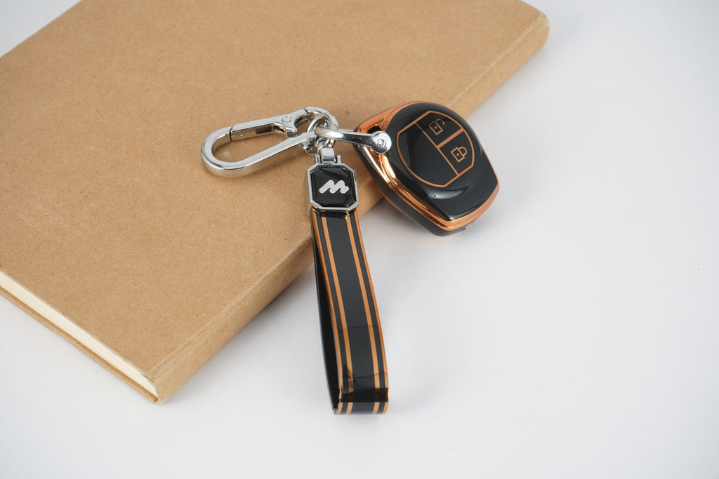 MOGATO KEY COVER WITH KEY CHAIN SUZUKI-1 BLACK – DolphinAccessories