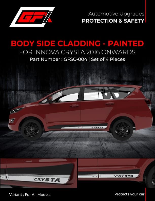 Toyota INNOVA Crysta Side Cladding GFSC-004 – DolphinAccessories