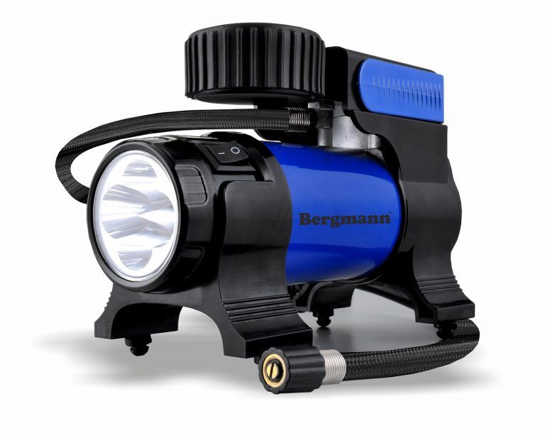 Bergmann Typhoon Heavy Duty Metal Car Tyre Inflator (Blue) | Best Tyre ...