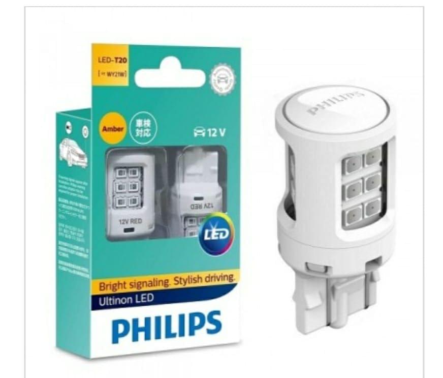 Philips LED T20 [ WY21W] Amber colour 11065ULA – DolphinAccessories
